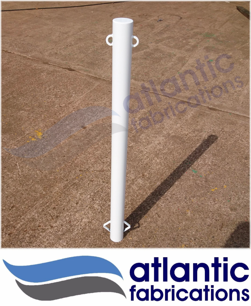 Steel Chain Link Security Bollard / Parking Post - 76mm diameter ...